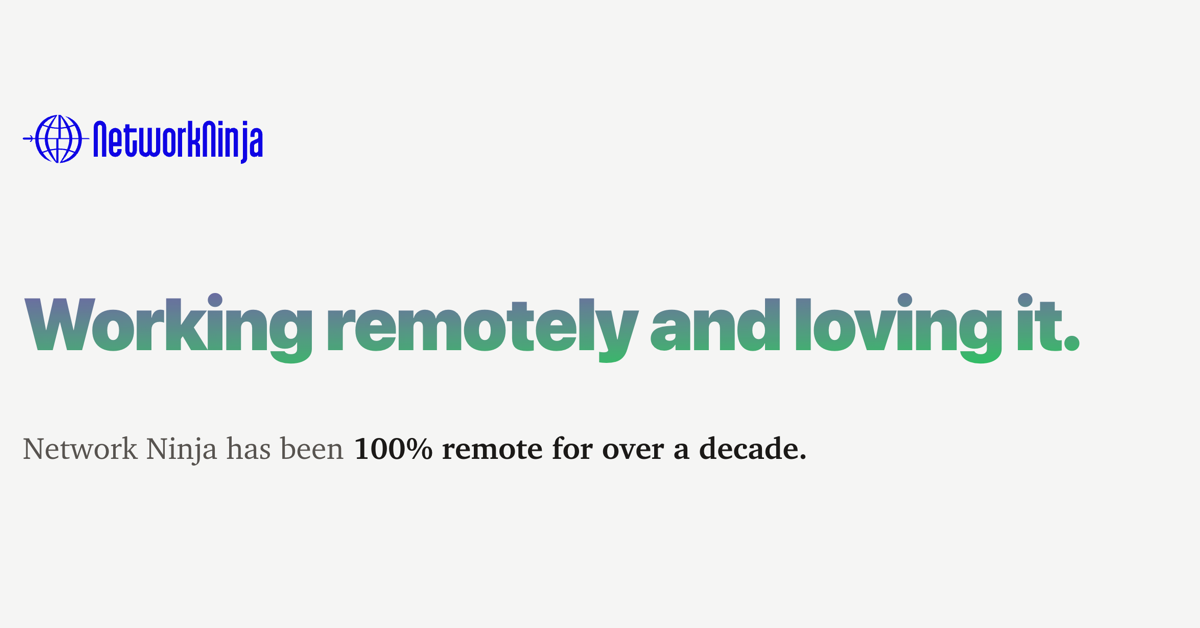 Work at Network Ninja